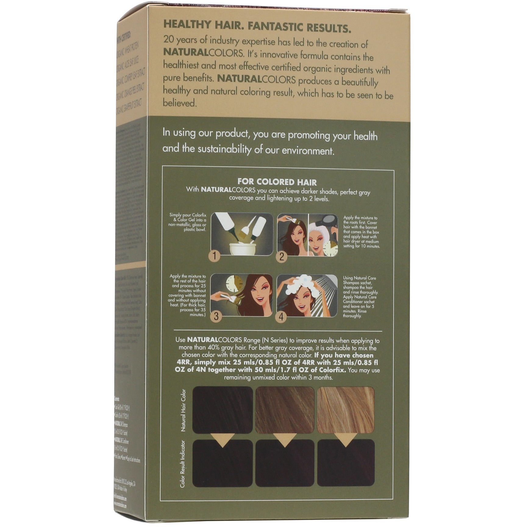 Heat Activated 4RR Red Love Hair Dye - ONC NaturalColors